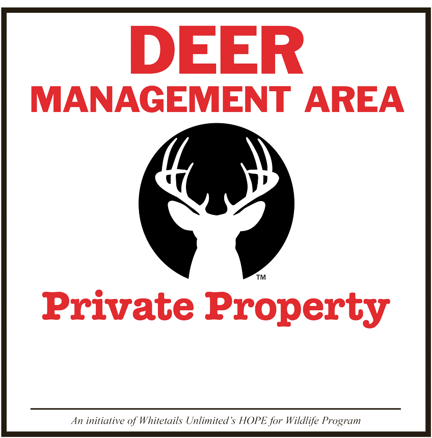 Whitetails Unlimited Offers Deer Management Signs