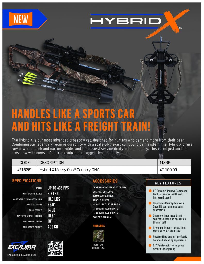 Excalibur Hybrid X Crossbow — Precision Redefined. Power Delivered.
