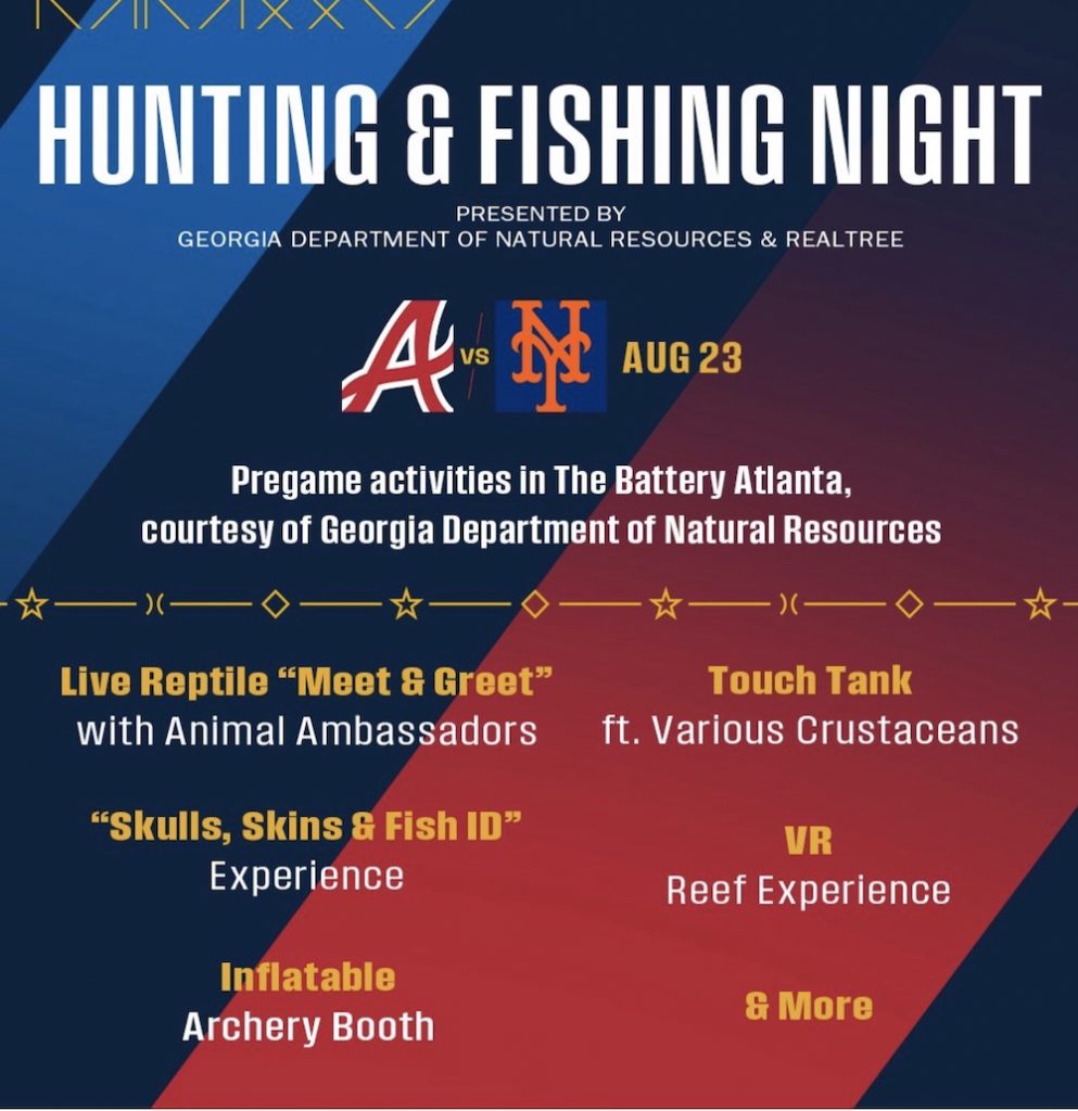 Realtree Georgia DNR Atlanta Braves Hunting & Fishing Night Truist Park